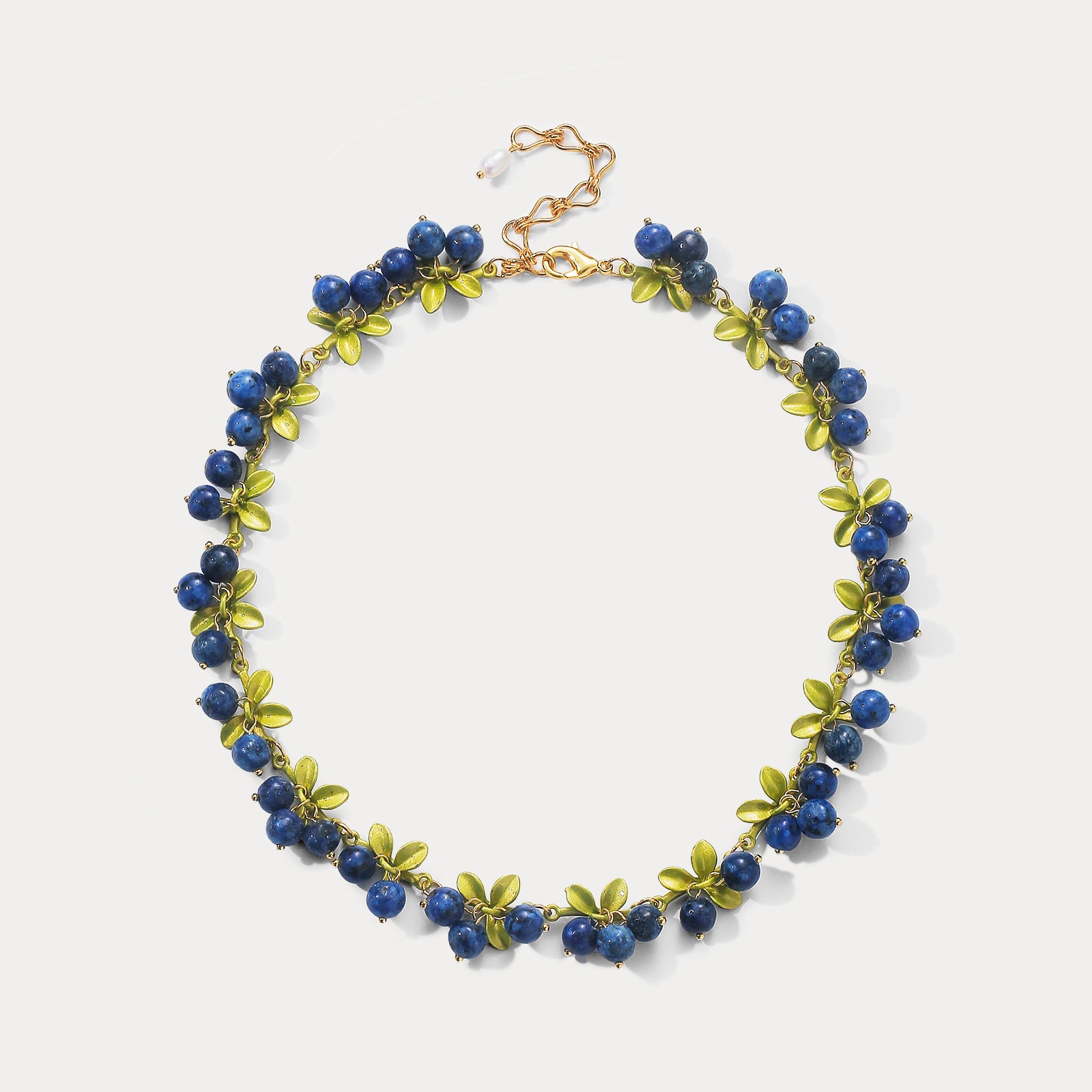 Selenichast 18K Gold Blueberry Blueberry Necklace Shop Fruit Jewelry ...