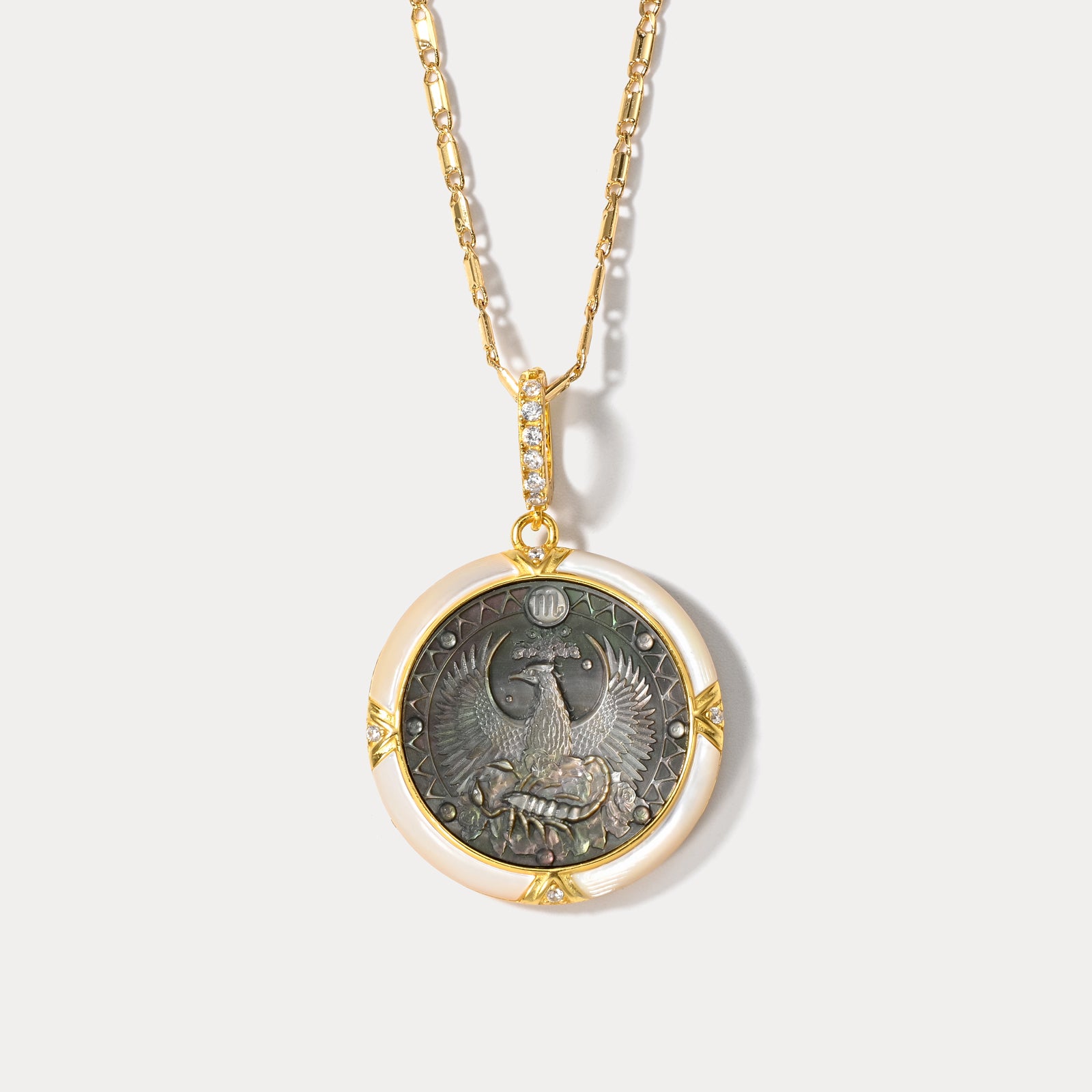 Selenichast Fancy Constellation Scorpio Shell Pendant Necklace ...