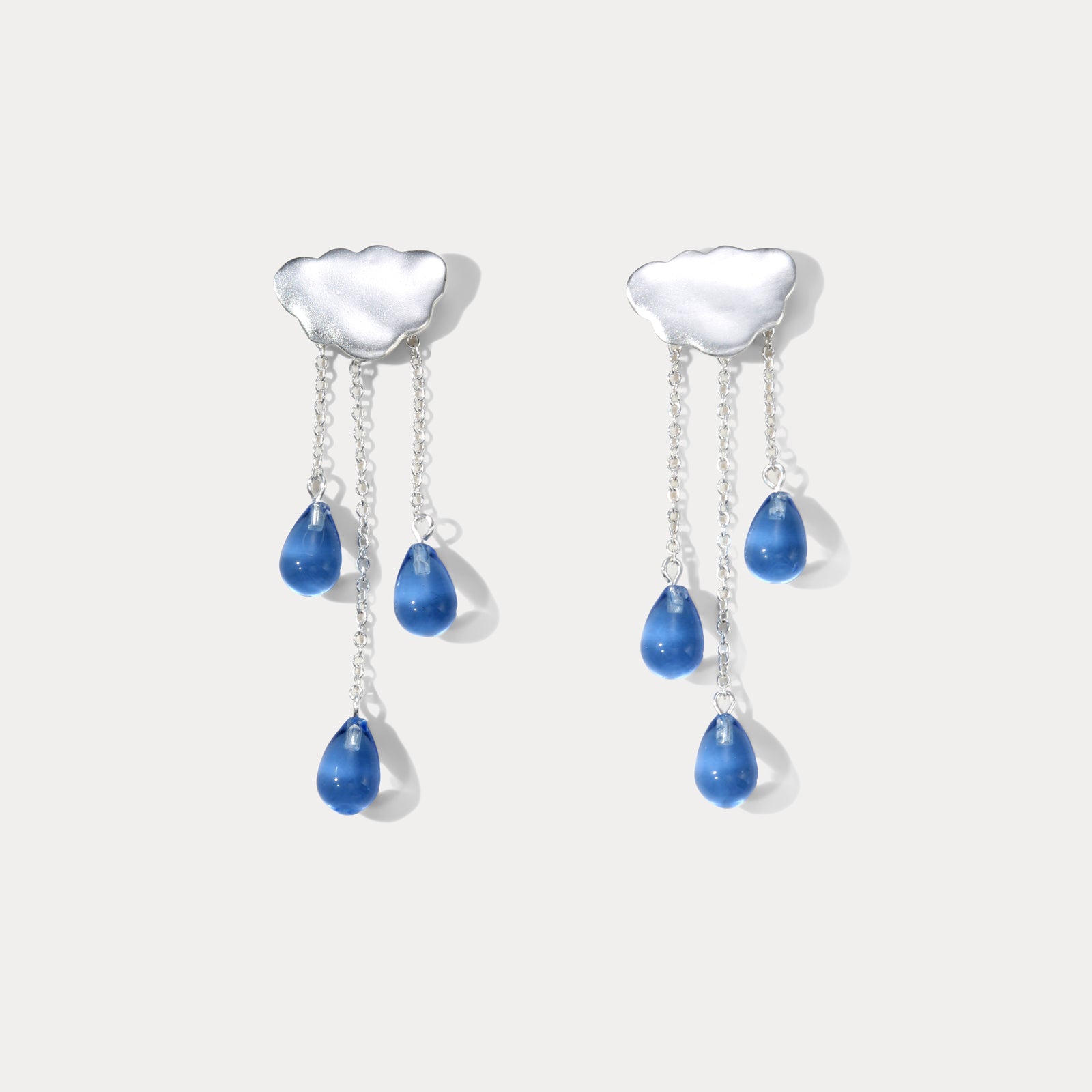Selenichast Sterling Silver Rain Drop Earrings Nature Jewelry Gift For ...