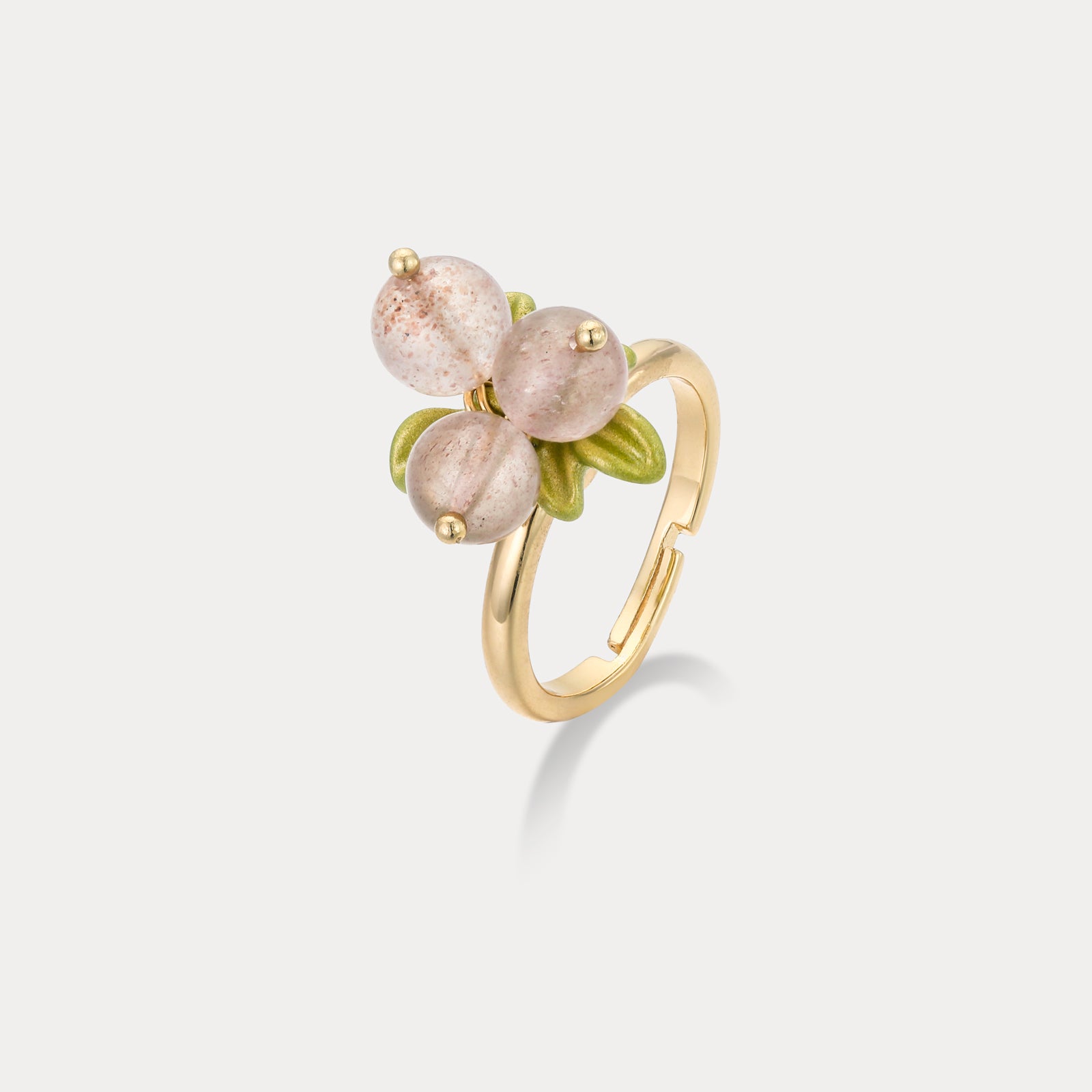 Selenichast Gold Berry Ring Orchard Berry Jewelry for Girls
