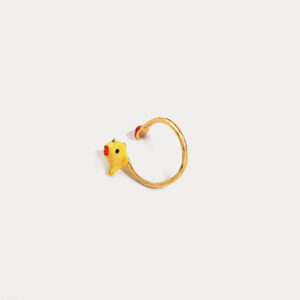 Selenichast Little Chick Ring, Animal Rings, Chicken Rings, Enamel ...